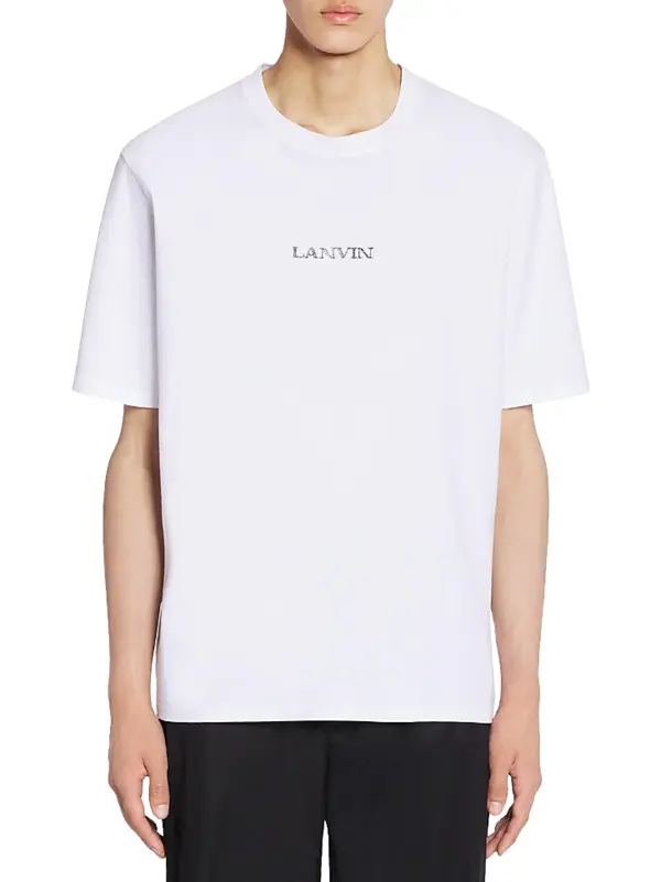 LANVIN Logo Classic T-shirt - Optic White