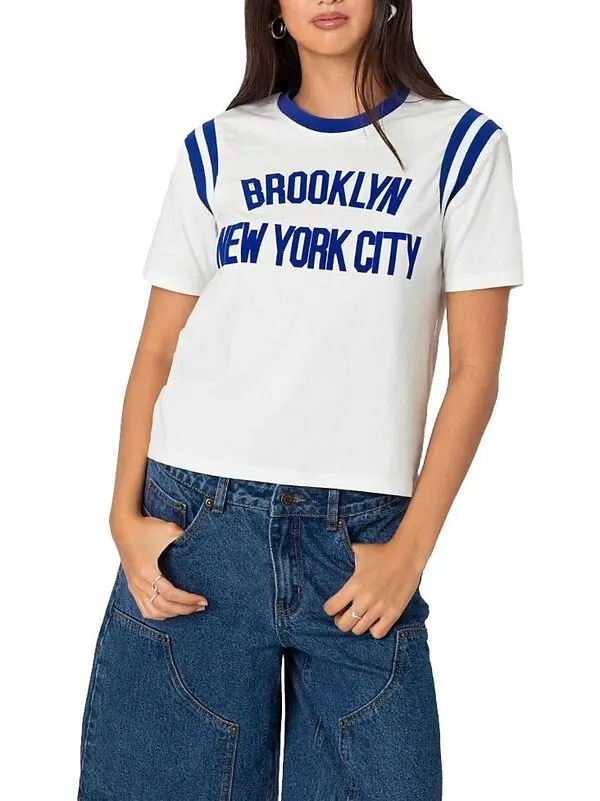 EDIKTED New Yorker T-shirt - White