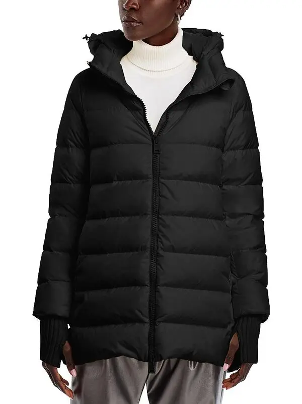 Herno Heavy A-line High-low Jacket - Black Espresso