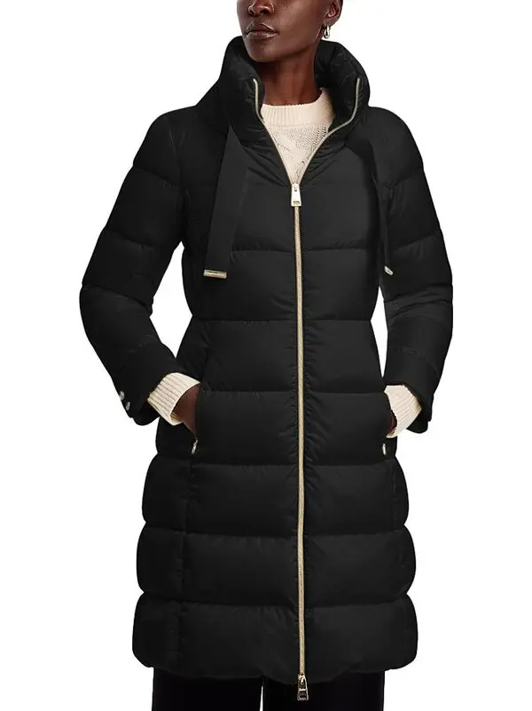 Herno Long Down Puffer Coat - Black