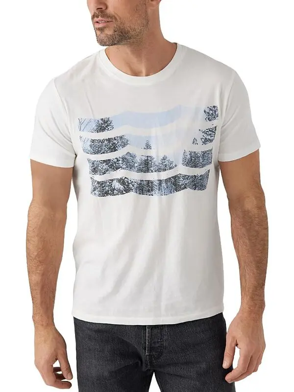 Sol Angeles Snow Wave Sunset Short Sleeve Graphic Tee - White