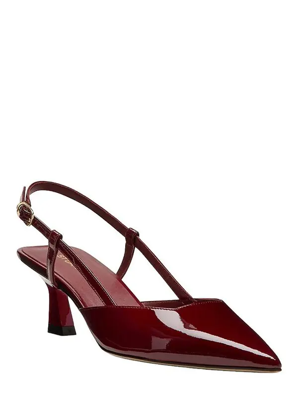 STUART WEITZMAN Vinnie 50 Slingback Kitten Heels - Rosewood