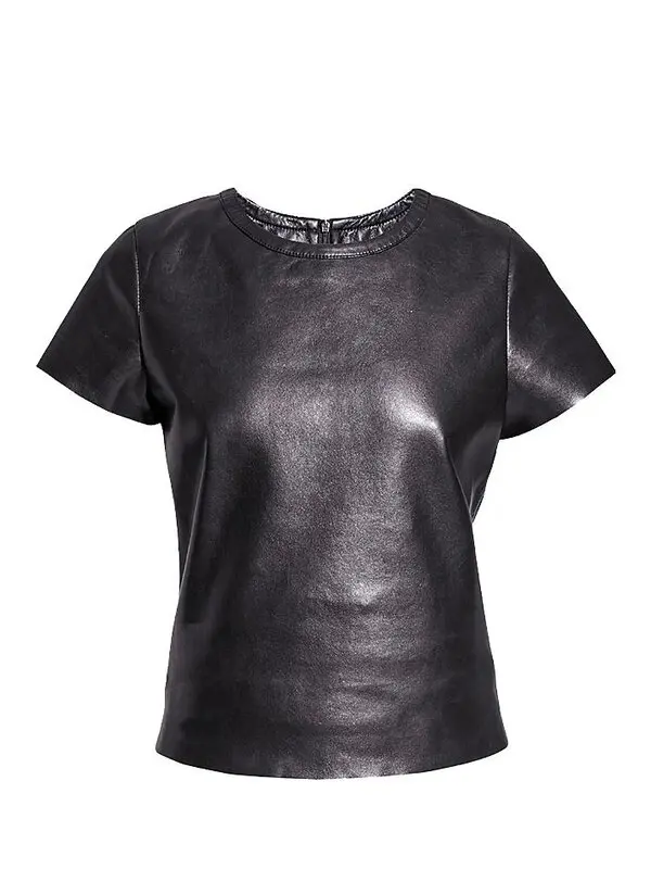 AS By DF Recycled Leather Tee - Black