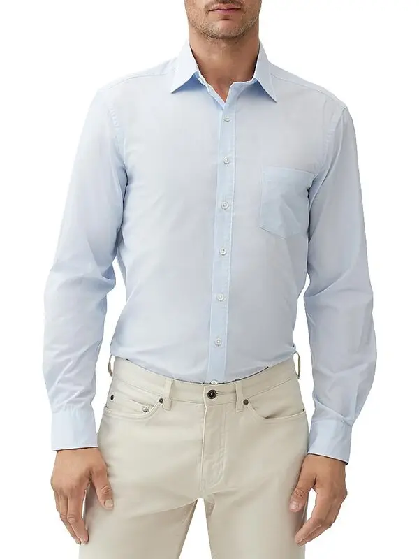 Rodd & Gunn Lowcliffe Button Front Shirt - Sky