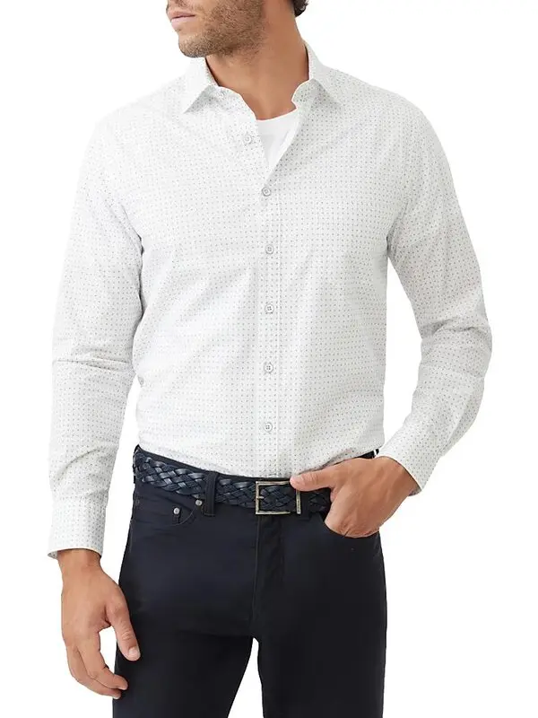 Rodd & Gunn Lambton Button Front Shirt - Snow