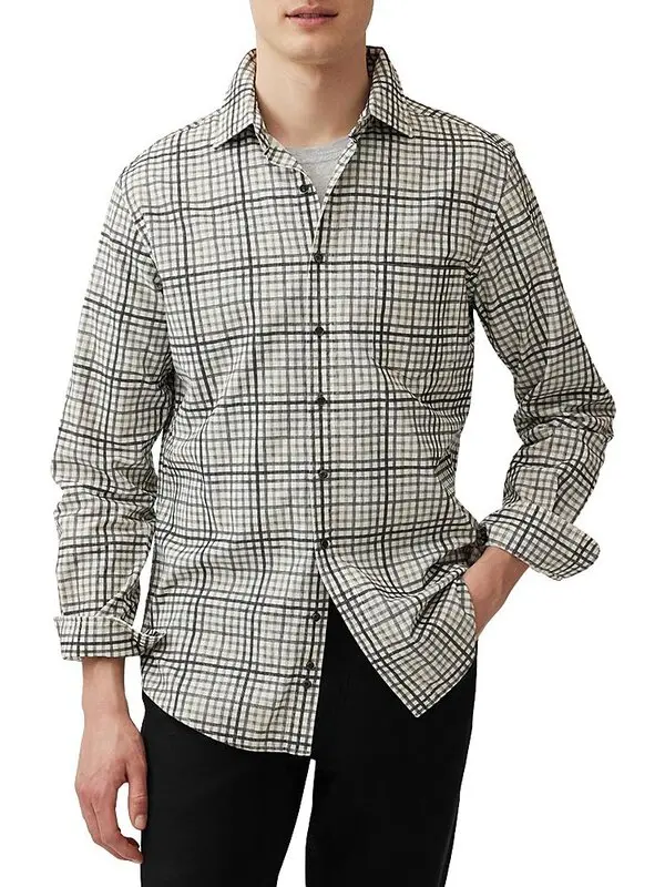 Rodd & Gunn Brookdale Button Front Shirt - Charcoal