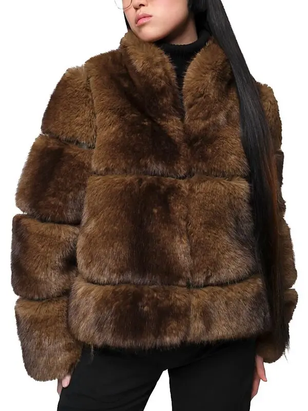 Apparis Sai Faux Coat - Mink