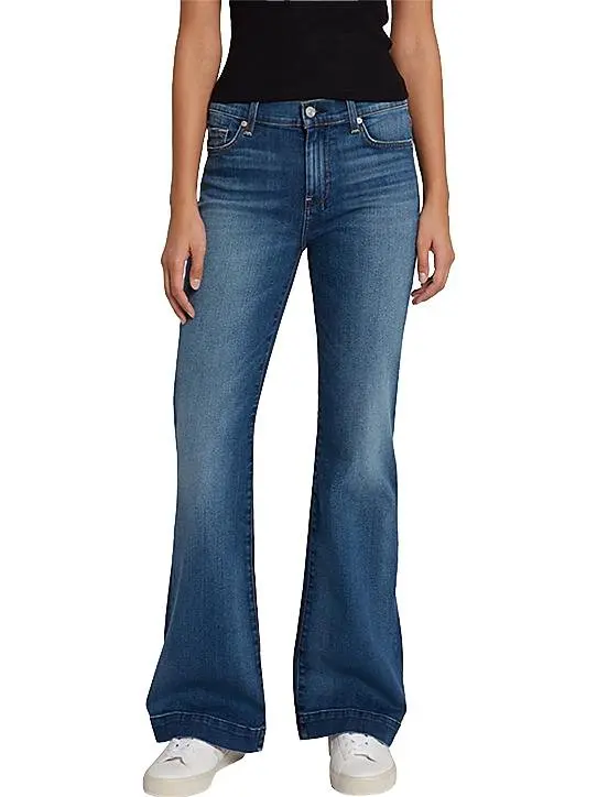 7 For All Mankind Tailorless Dojo High-rise Flare Jeans - Disautlght