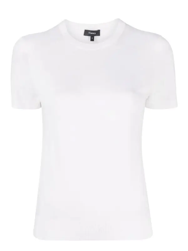 Theory Lightweight Wool Top - New Ivory