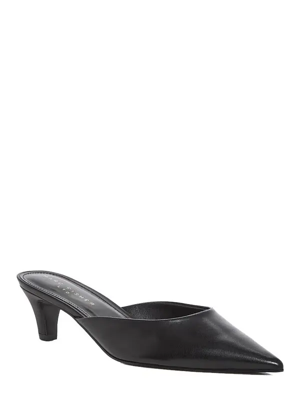 MARC FISHER LTD. Rosa Pointed Toe Mules - Black
