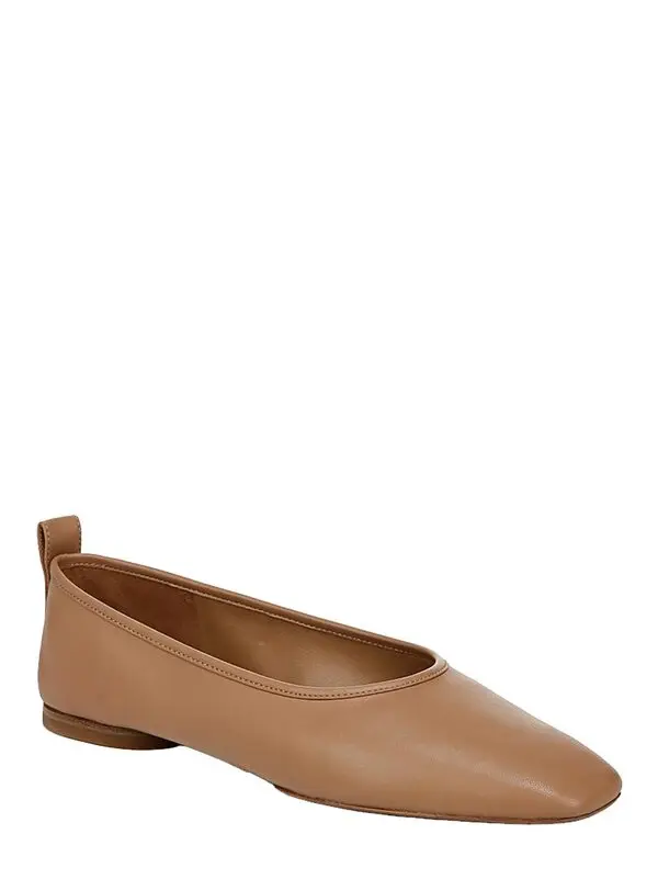 Vince Vivian Slip On Ballet Flats - Chai