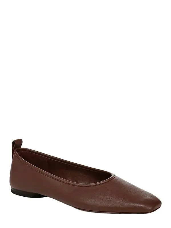 Vince Vivian Slip On Ballet Flats - Coffee