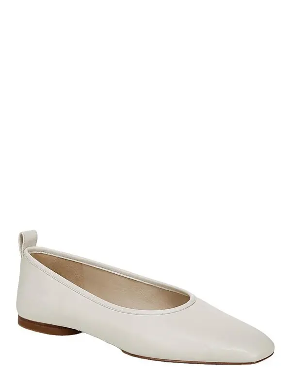 Vince Vivian Slip On Ballet Flats - Milk