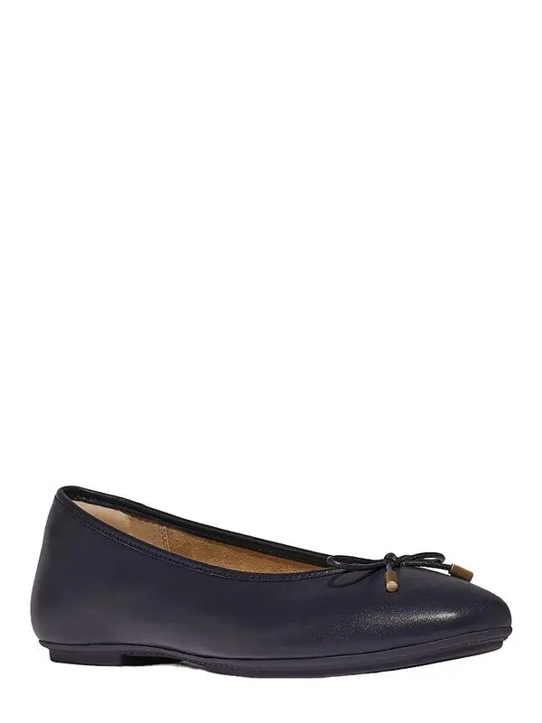 Fitflop Delicato Bow Soft Ballerina Flats - Midnight Navy