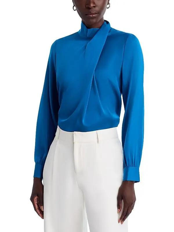 Elie Tahari The Jaden Blouse - Blue Stone