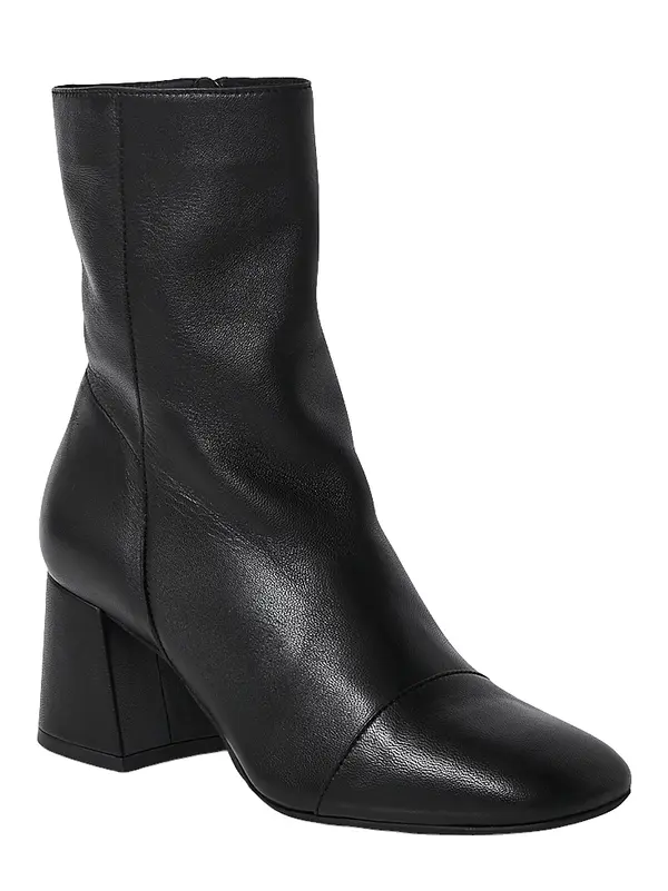 Free People Wisteria Ankle Boots - Black Leather