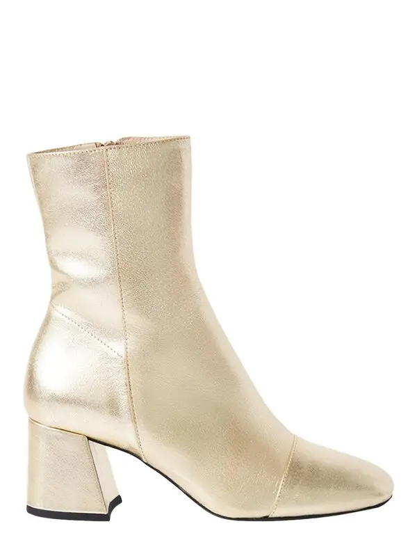 Free People Wisteria Ankle Boots - Champagne Metallic