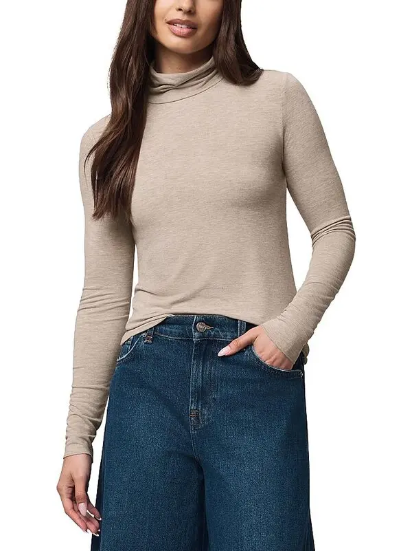Splendid Turtleneck Tee - Light Cedar