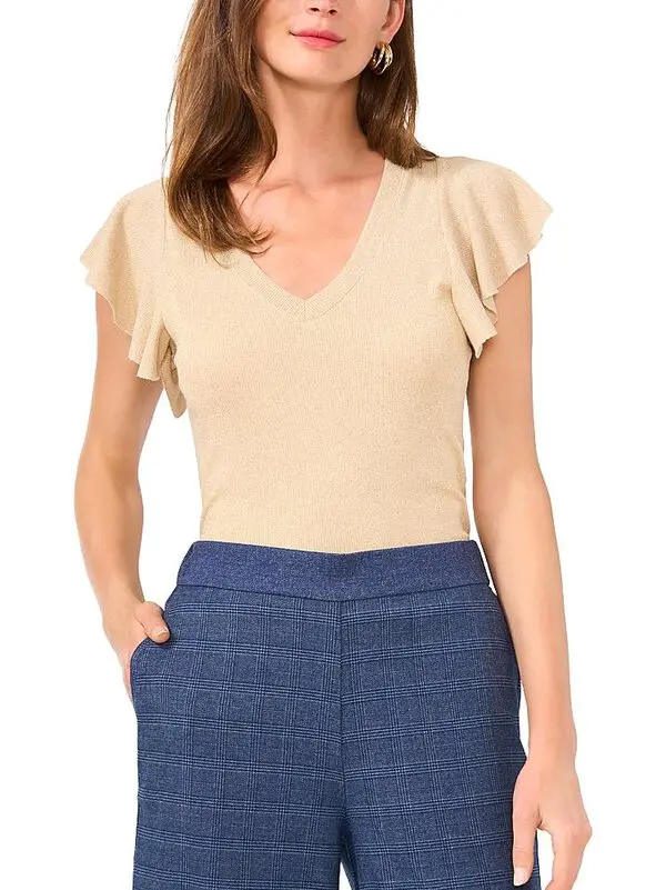 Vince Camuto Knit Top - Gold