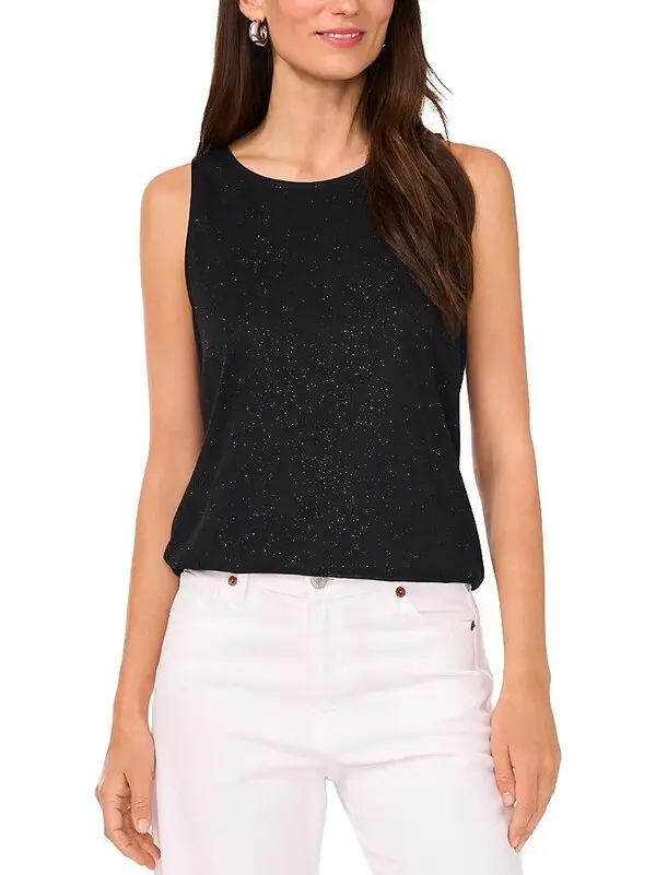 Vince Camuto Sparkle Top - Rich Black