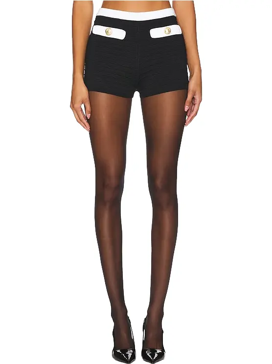 Retrofete Ashton Short - Black & Cream