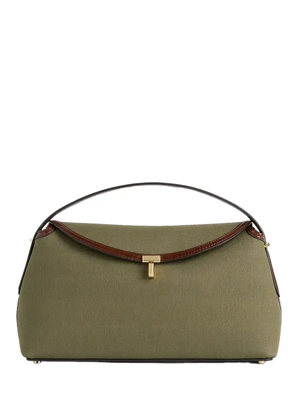 TOTEME T-lock Top Handle Bag - Khaki Green