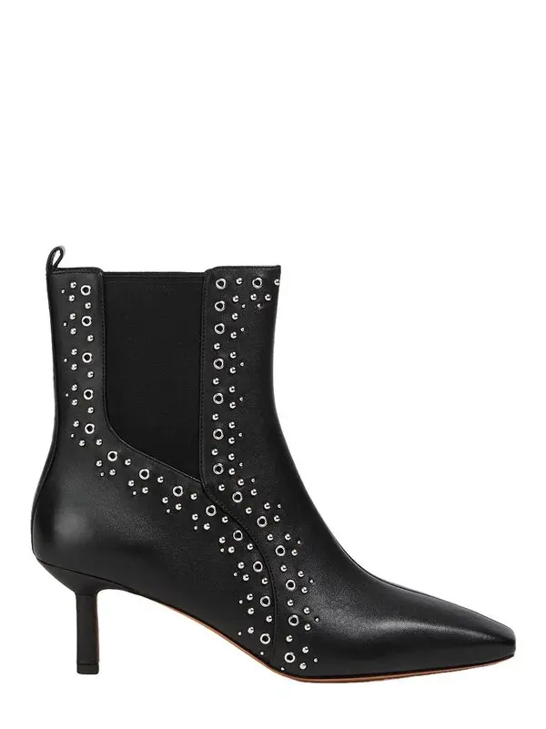 3.1 Phillip Lim Eyelet-embellished Leather Ankle Boots - Black