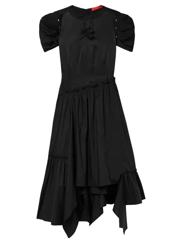 Commission Canyon Asymmetric Paneled Dress - Black