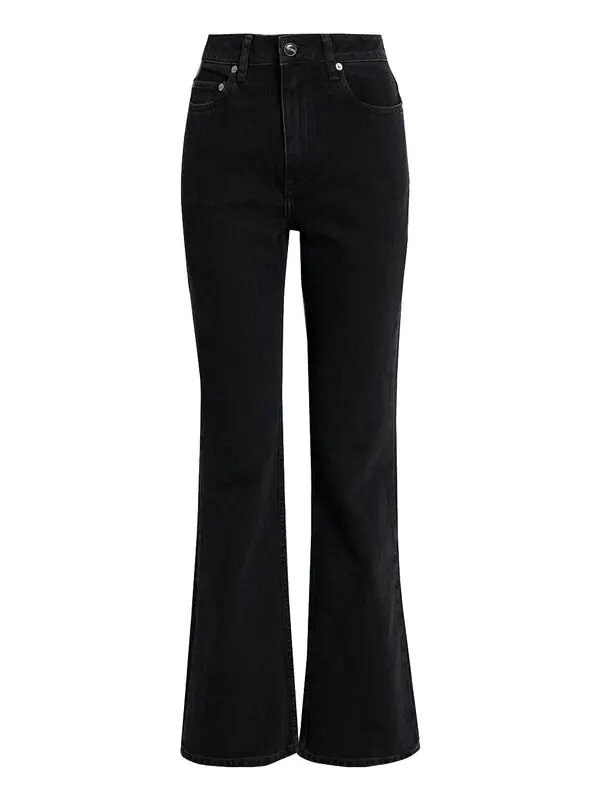 GANNI Betzy High-rise Flared Jeans - Black