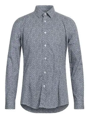 DANIELE ALESSANDRINI Shirt Midnight Size Cotton, Elastane - Blue