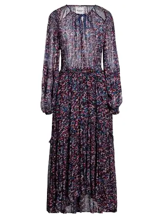 MARANT ETOILE Crepe Maxi Dress - Magenta