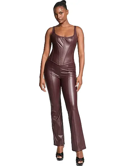 Victoria's Secret Faux Leather Pants - Red