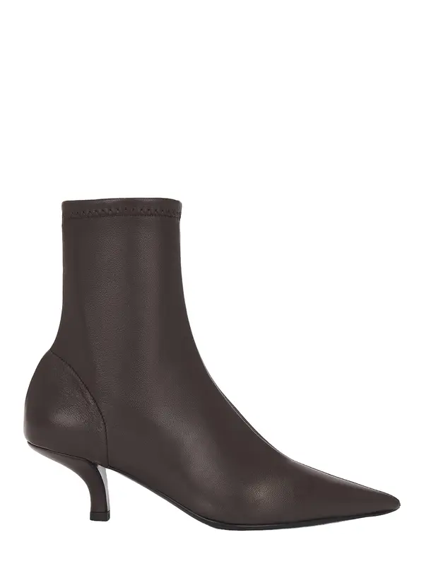 TOTEME Heeled Sock Boots - Bark
