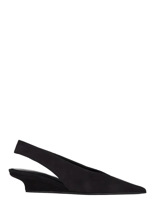 TOTEME The Wedge Heel Slingback - Black