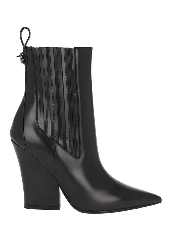 Valentino Garavani V Logo Lockette Beatle Boots - Nero