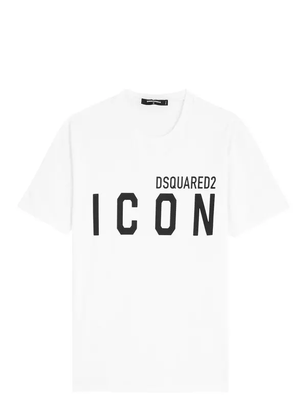 Dsquared2 Icon Logo-print Cotton T-shirt - White