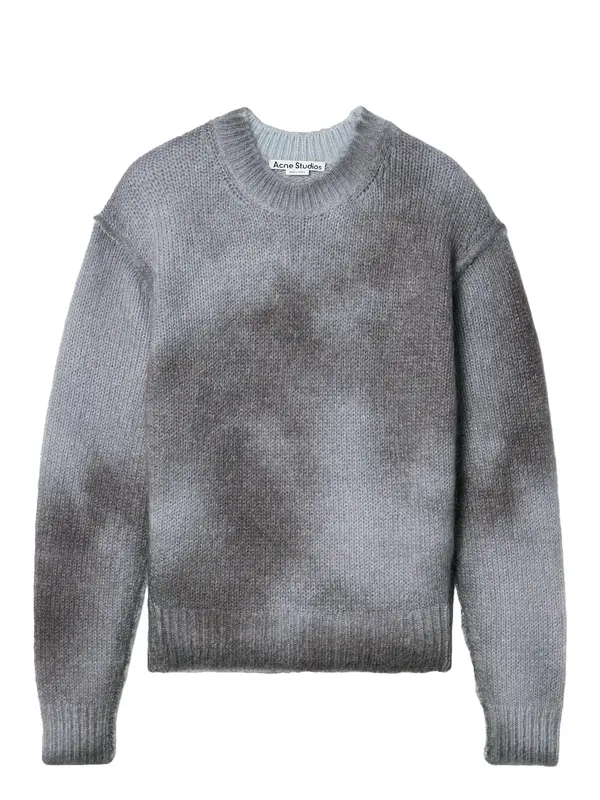 Acne Studios Printed Knitted Sweater - Gray
