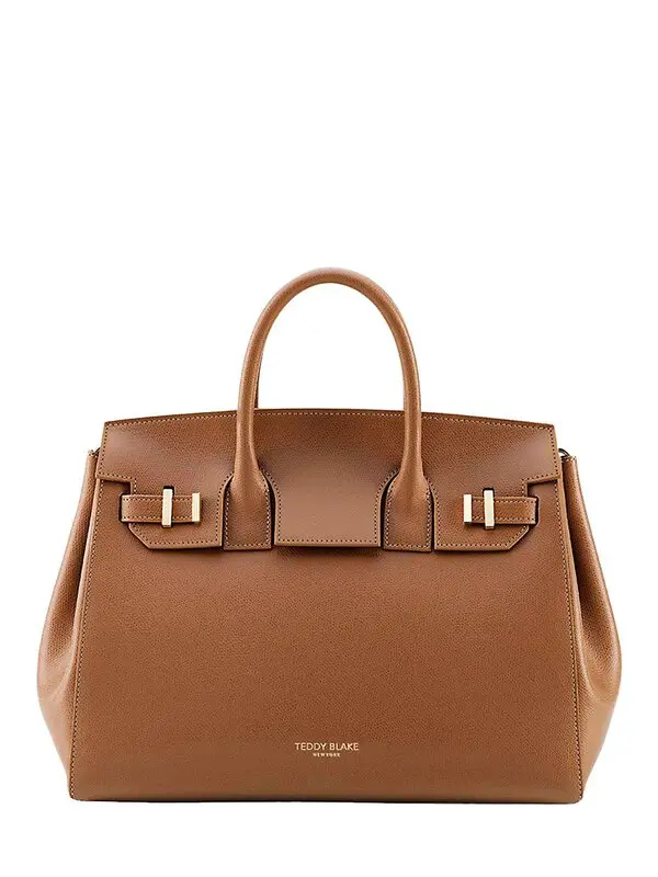 TEDDY BLAKE Gigi Palmellato 13 Top Handle Bag - Camel Brown
