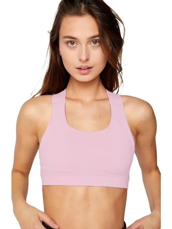 REBODY Cross X Silkiflex Lite Bra - Baby Pink