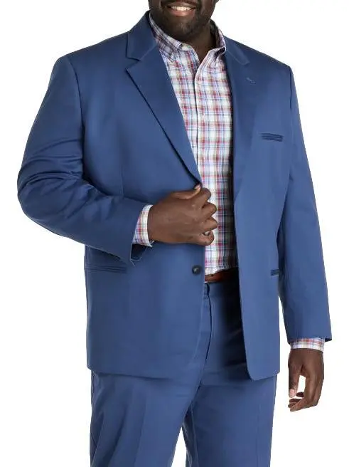 OAK HILL BY DXL Big & Tall Tech Sport Coat - Sargasso Sea