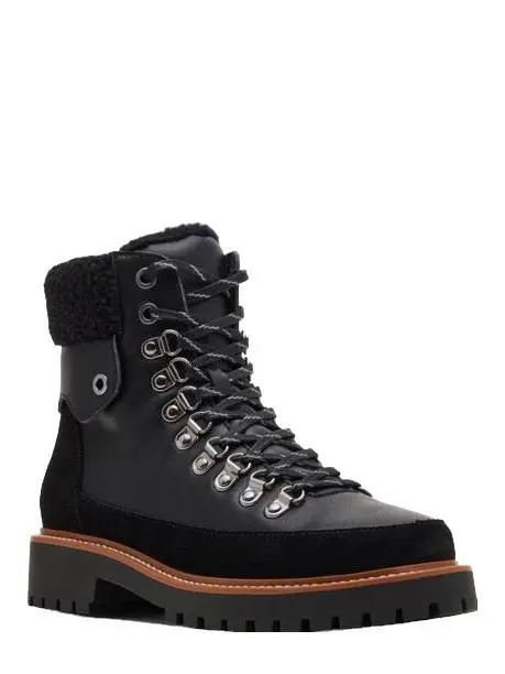 Blondo Natasia Waterproof Boots - Black Leather/ Fabric