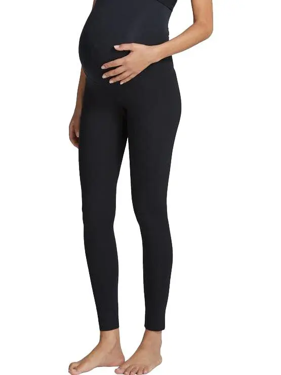 Commando Over The Bump Scuba Knit Maternity Leggings - Black