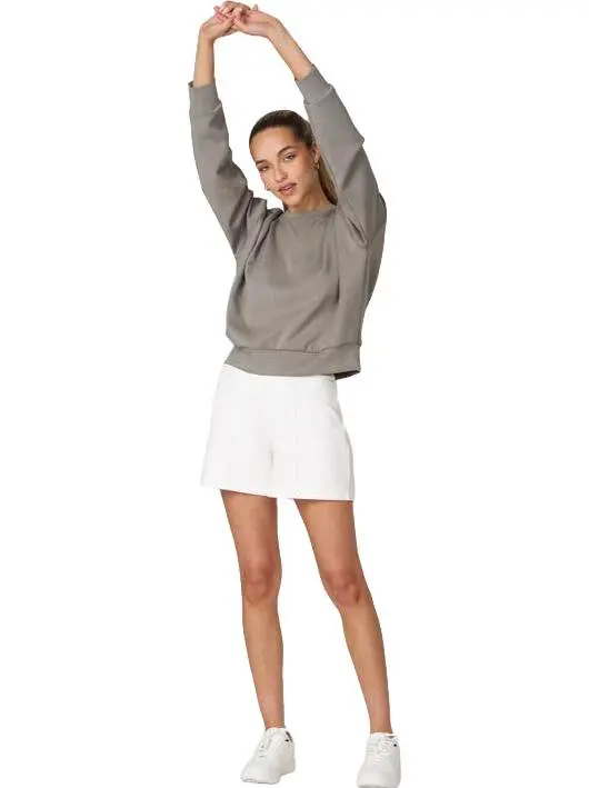 REBODY Essential Scuba Knit Crewneck Sweatshirt - Desert Sage