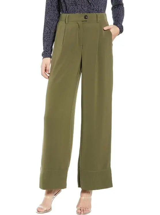 Vero Moda Grace Wide Leg Pants - Ivy Green