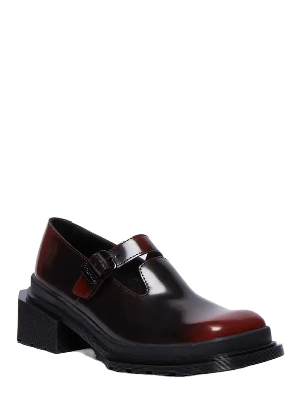 Dr. Martens Maybole Square Toe Mary Jane Shoes - Red