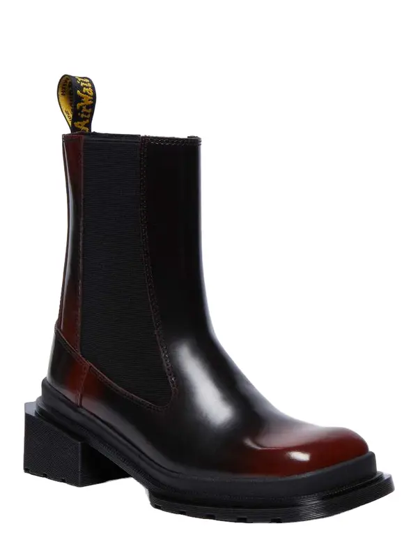 Dr. Martens Maybole Square Toe Chelsea Boots - Red