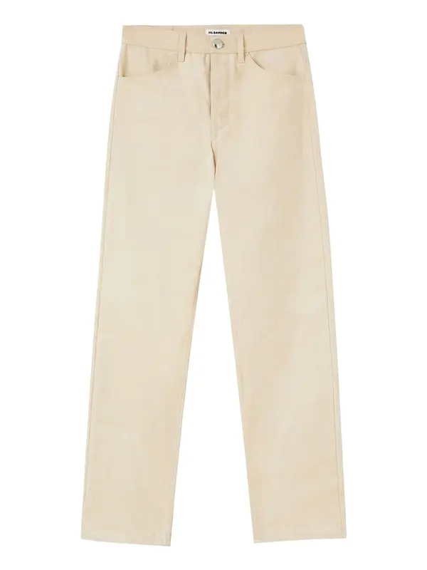 JIL SANDER Mid-rise Straight-leg Denim Jeans - Neutrals