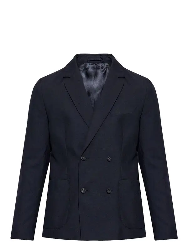 Officine Générale Double-breasted Blazer - Blue