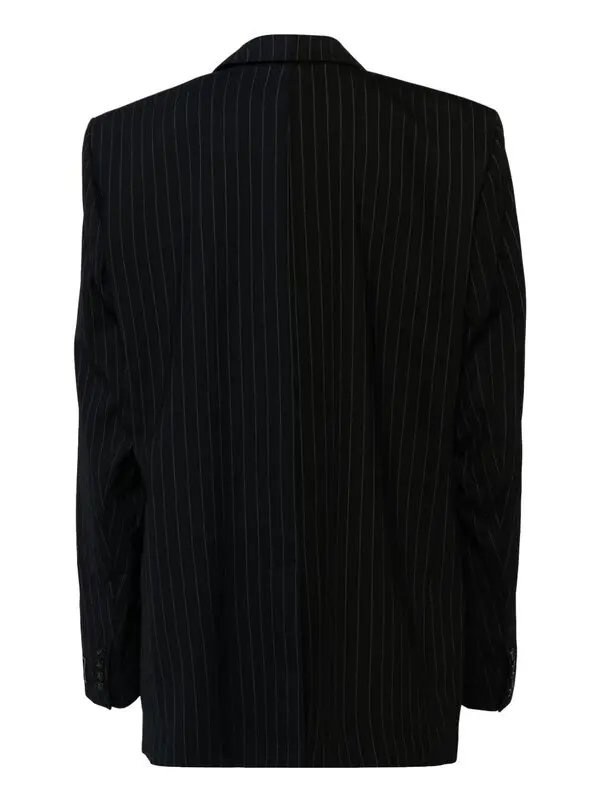 Vetements Striped Blazer - Blue