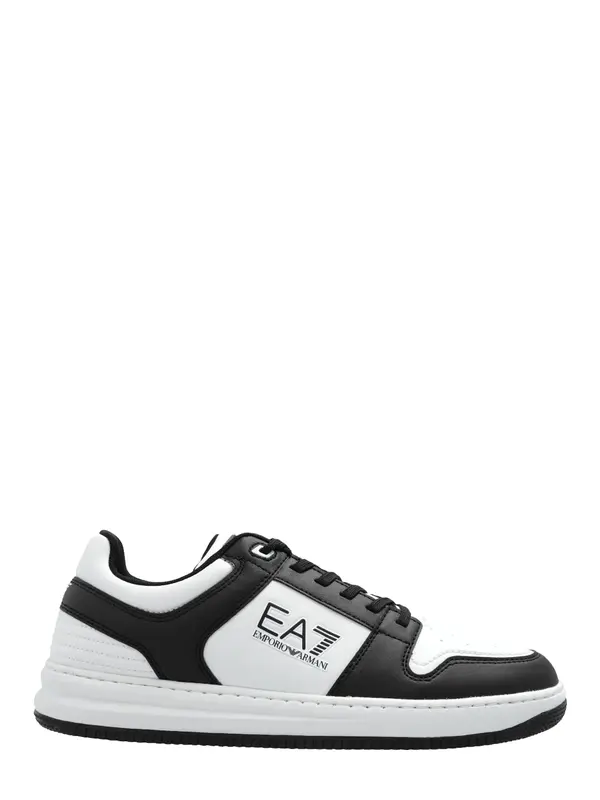 Emporio Armani Logo-print Trainers - White